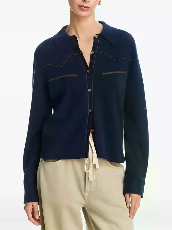 Guest In Residence Western-style Knit Shirt