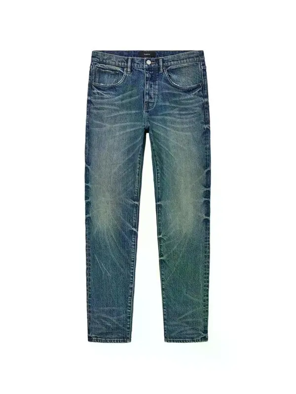 PURPLE BRAND P005 Faded Whiskered Jeans
