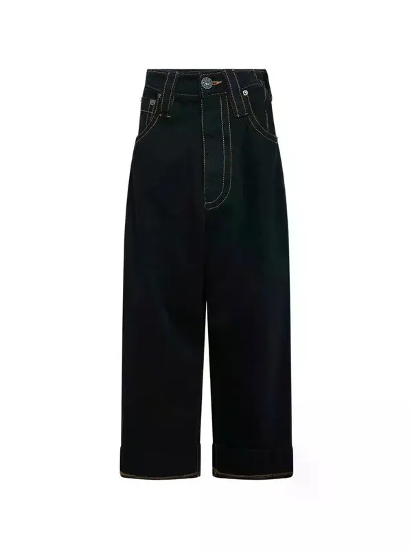 Vaquera Baby Contrast-stitch Wide-leg Jeans