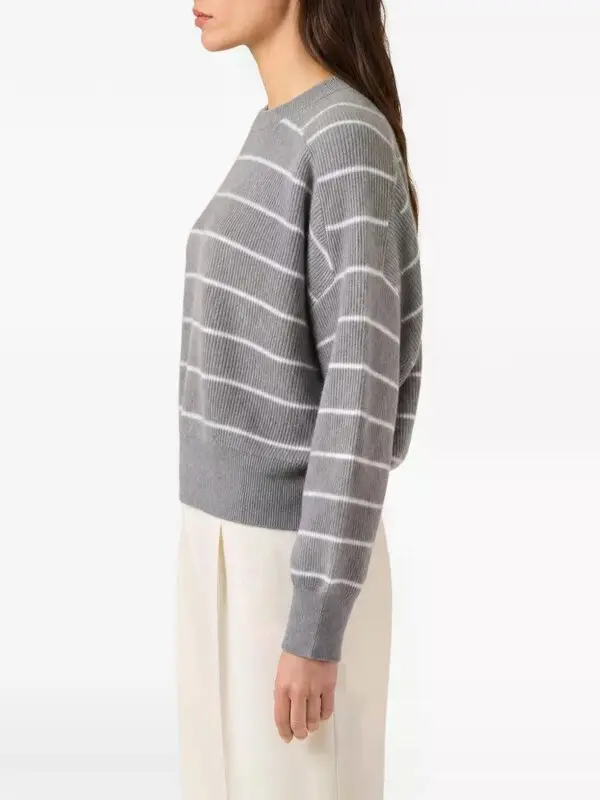Brunello Cucinelli Striped Crew-neck Sweater