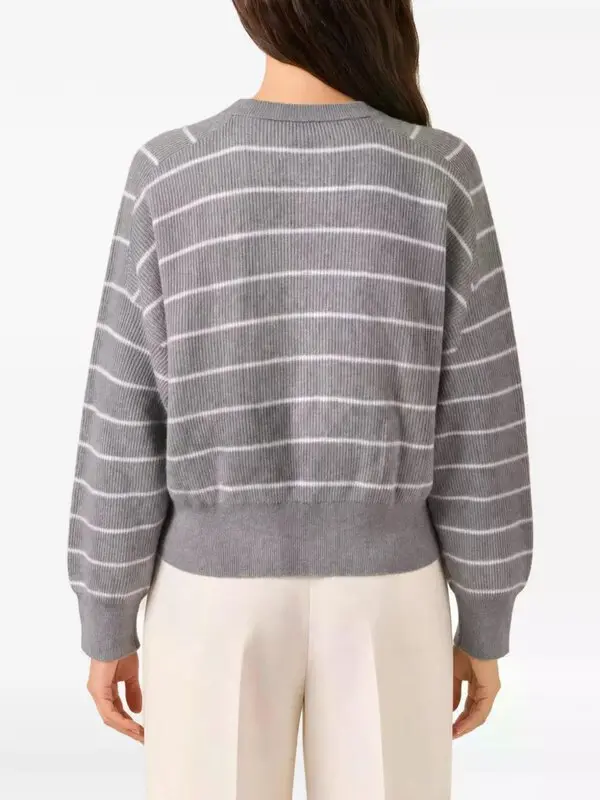 Brunello Cucinelli Striped Crew-neck Sweater