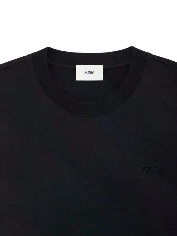 AUTRY Logo-embroidered Cotton T-shirt