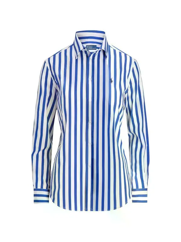 Polo Ralph Lauren Stripe-pattern Cotton Shirt - Blue