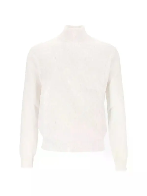 Corneliani Intarsia-knit Roll-neck Sweater