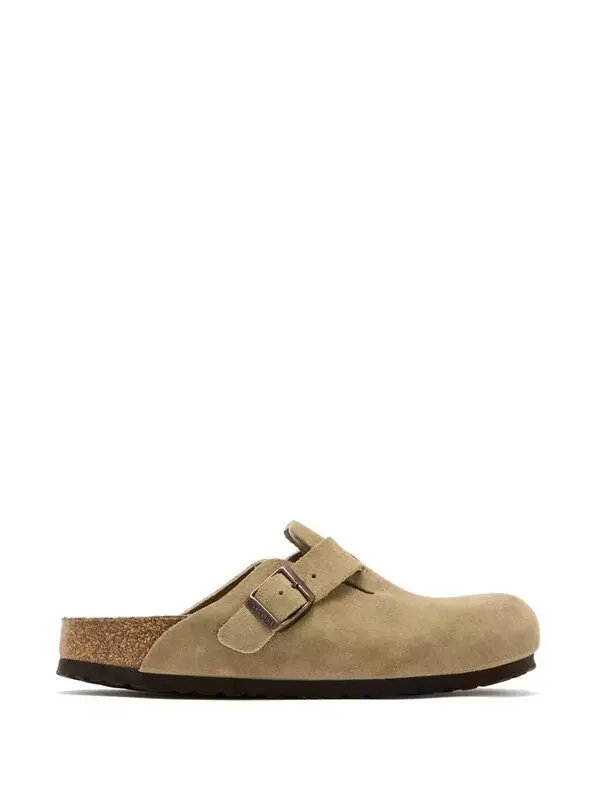 BIRKENSTOCK Boston Suede Sandals - Neutrals