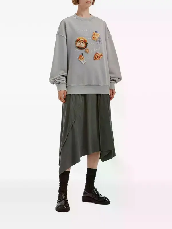 B+AB Asymmetric Panelled Midi Skirt