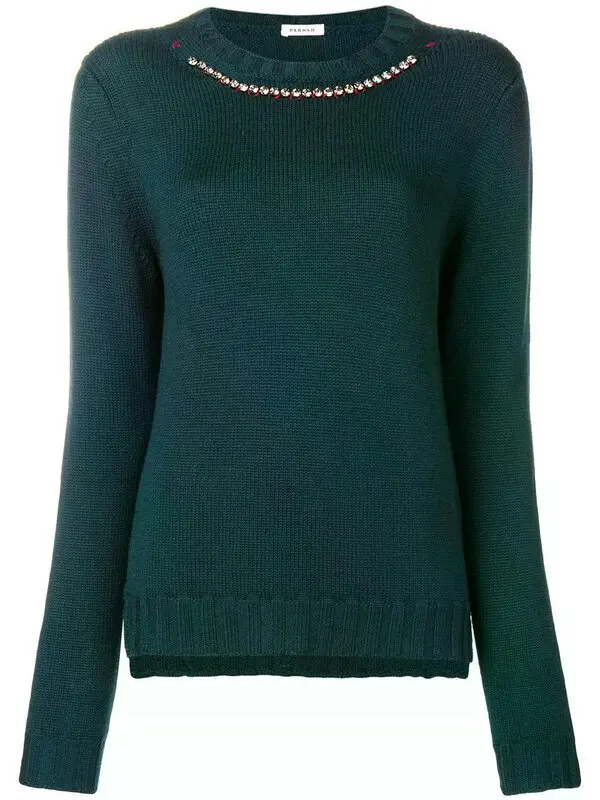 P.a.r.o.s.h Embellished Collar Jumper