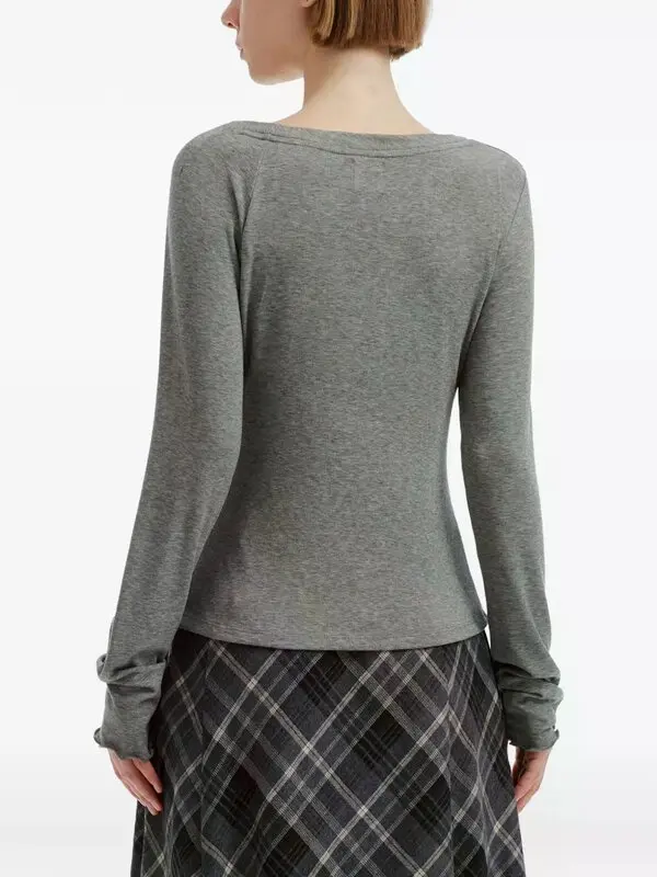 B+AB Knot-detail Long-sleeve Top