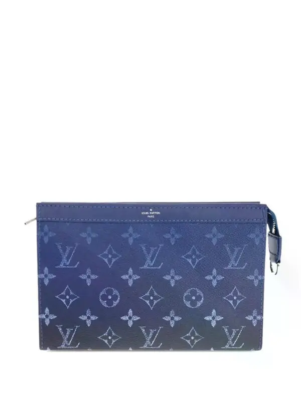 LOUIS VUITTON 2021-2026 Monogram Gradient Gaston Wearable Wallet Crossbody Bag - Blue