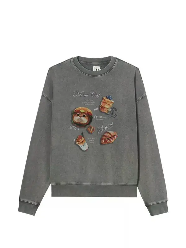 B+AB Graphic-print Sweatshirt - Grey
