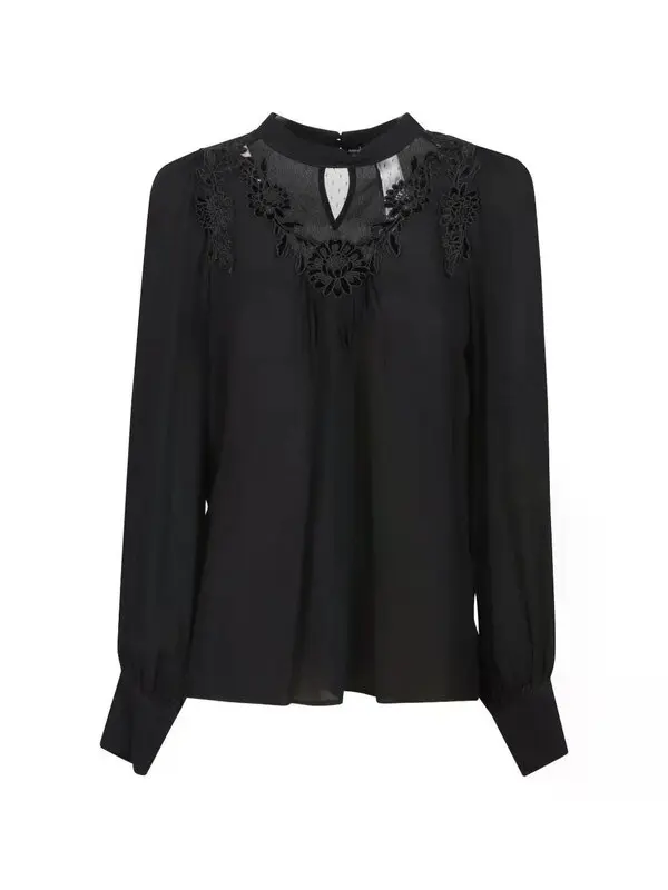 TWINSET Lace-appliqué Blouse