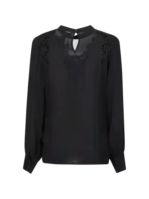 TWINSET Lace-appliqué Blouse