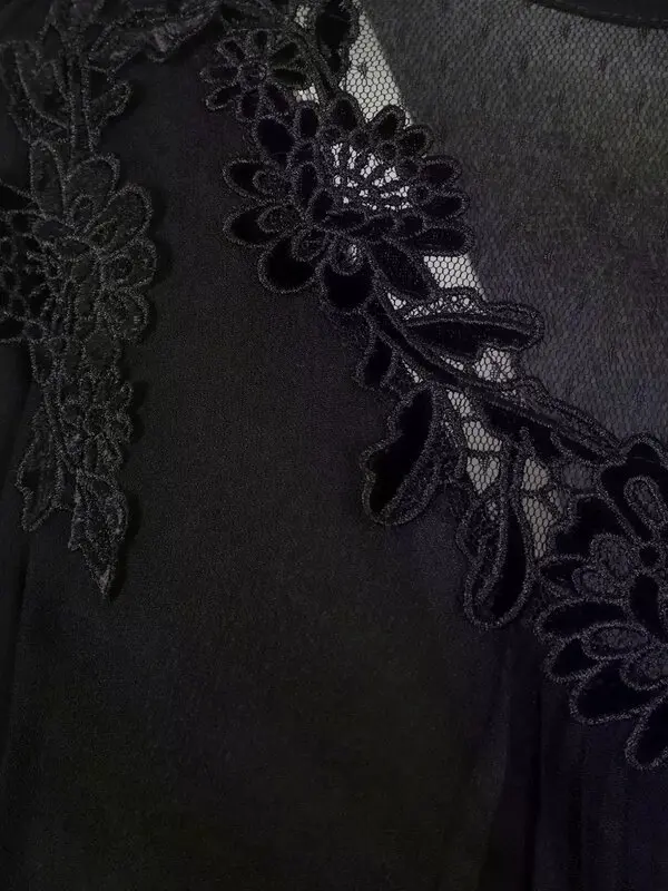 TWINSET Lace-appliqué Blouse