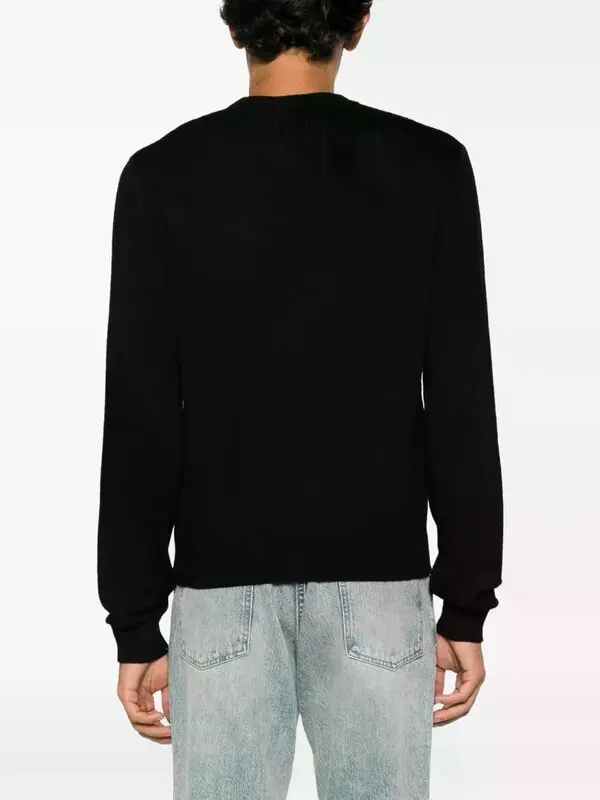 SUNFLOWER Ribbed-knit Crew-neck Sweater