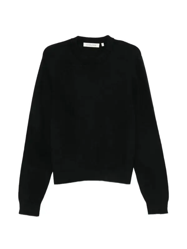 SUNFLOWER Ribbed-knit Crew-neck Sweater