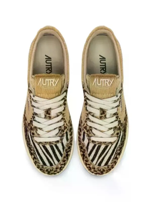 AUTRY Leopard-print Zebra-print Sneakers