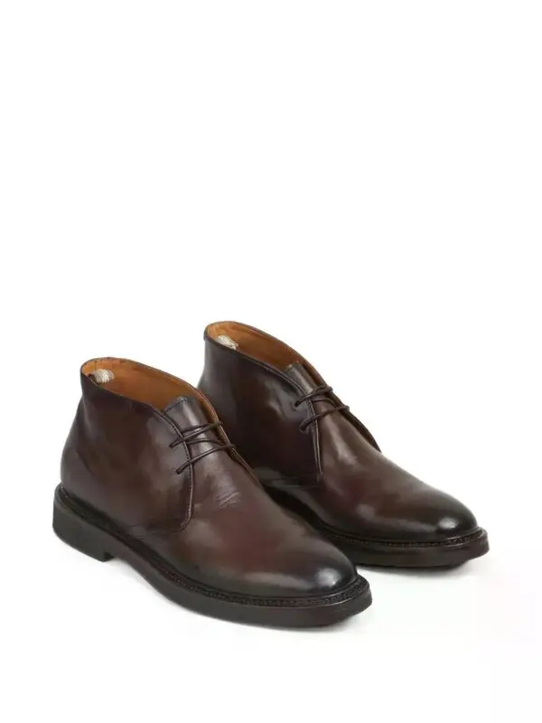 Officine Creative Lace-up Leather Boots - Brown
