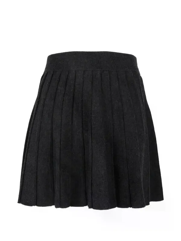 MC2 SAINT BARTH Pleated Knitted Mini Skirt