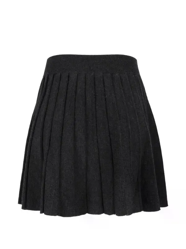 MC2 SAINT BARTH Pleated Knitted Mini Skirt