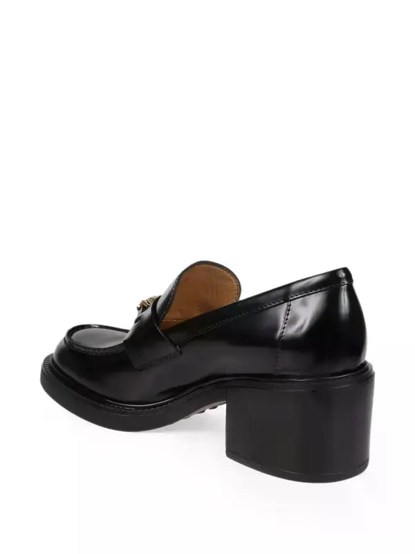 TOD'S Logo-plaque Block-heel Loafers