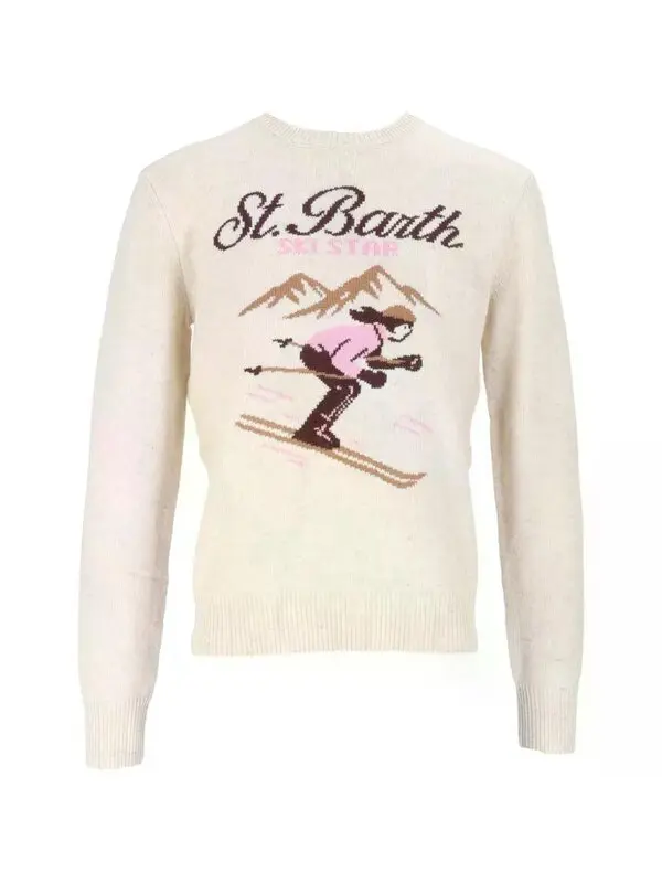 MC2 SAINT BARTH Intarsia-knit Crew-neck Sweater