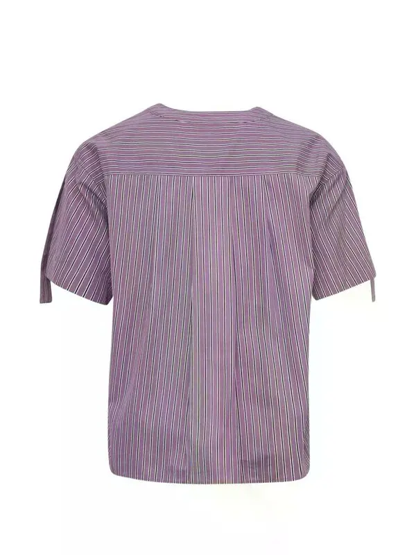 3.1 Phillip Lim Striped Short-sleeve Blouse
