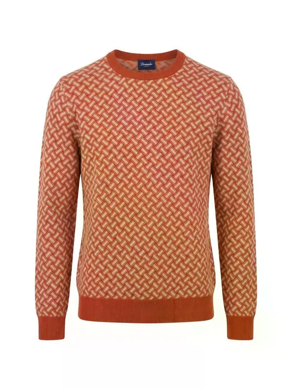 DRUMOHR Geometric-pattern Cashmere Sweater