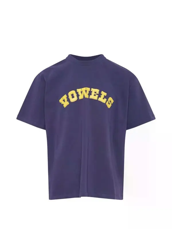 VOWELS Cowboy Logo-print Cotton T-shirt