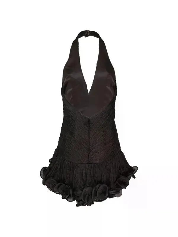 STOLEN STORES Ruffled Halterneck Mini Dress