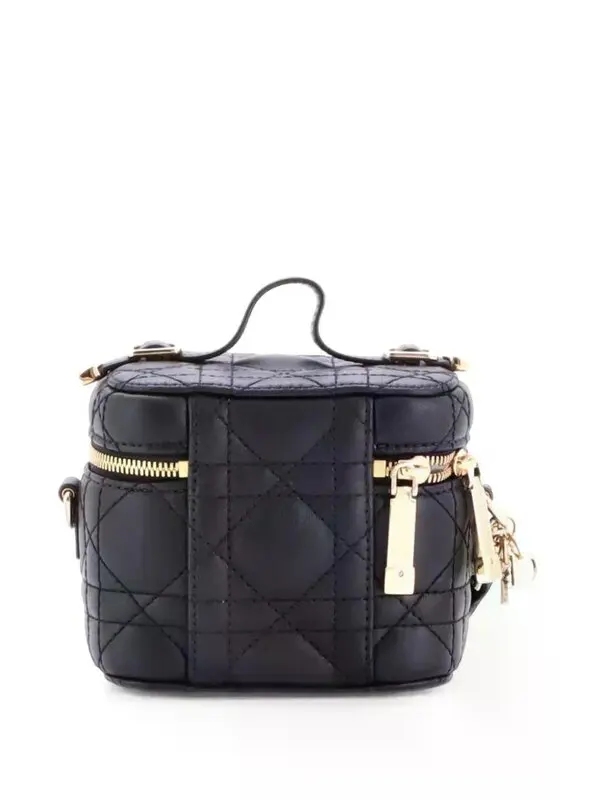 Dior Lady Vanity Case Cannage Quilt Lambskin Micro Crossbody Bag
