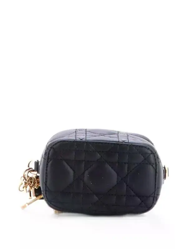 Dior Lady Vanity Case Cannage Quilt Lambskin Micro Crossbody Bag