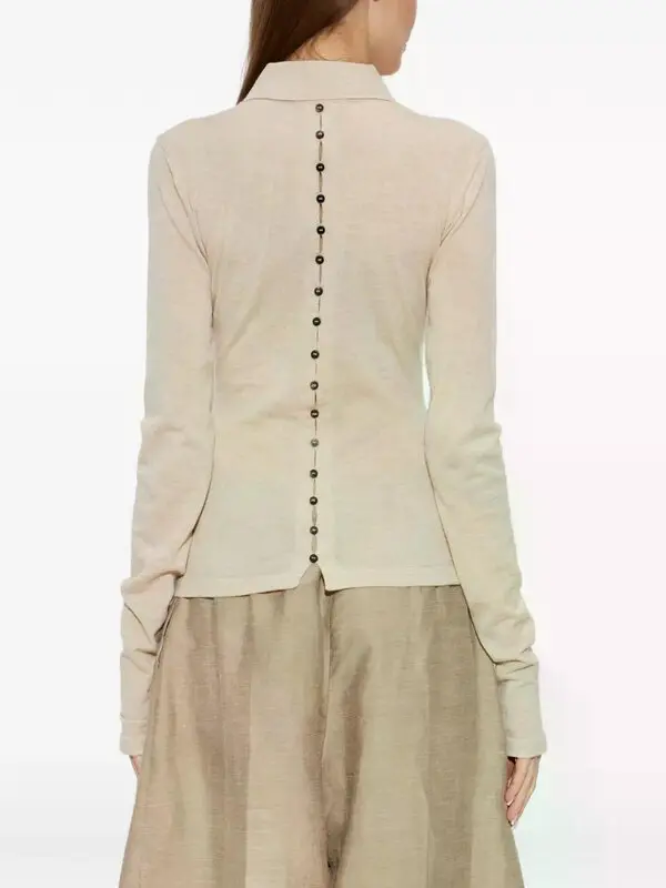 Jacquemus The Merino Long-sleeve Polo Shirt