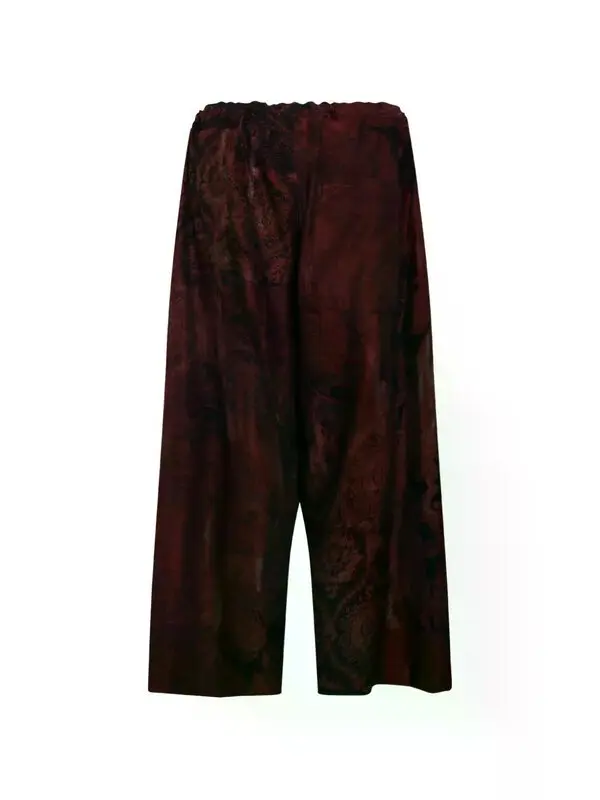 Y’s Paisley-print Wide-leg Trousers