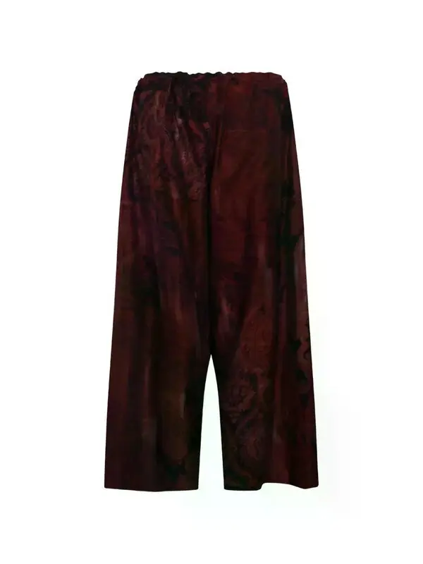 Y’s Paisley-print Wide-leg Trousers