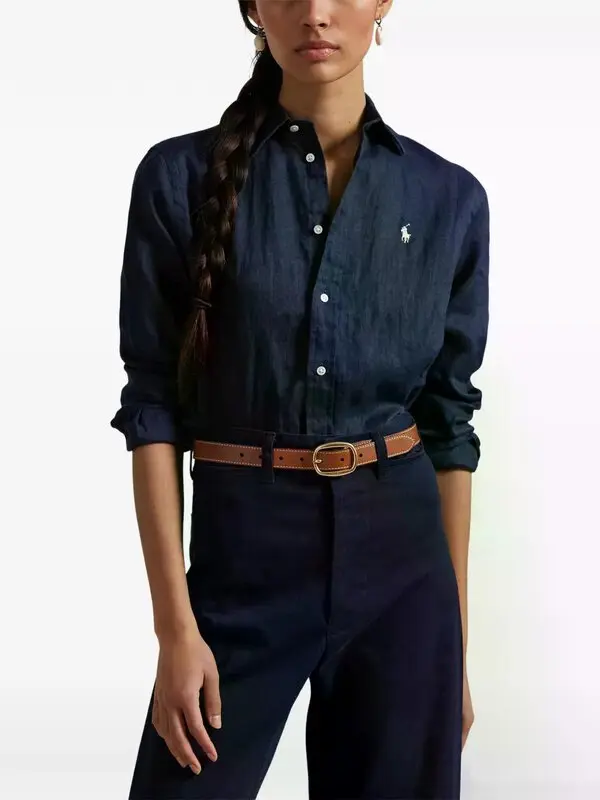 Polo Ralph Lauren Logo-embroidered Linen Shirt