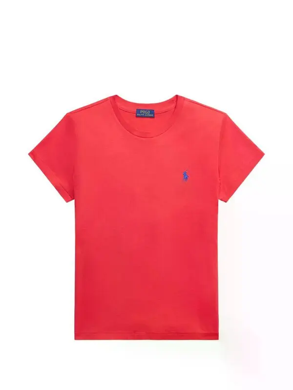Polo Ralph Lauren Pony-embroidered Cotton T-shirt - Red