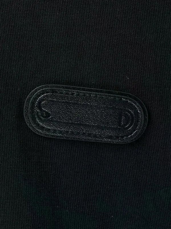 SOLID HOMME Paris Artwork Logo-patch T-shirt
