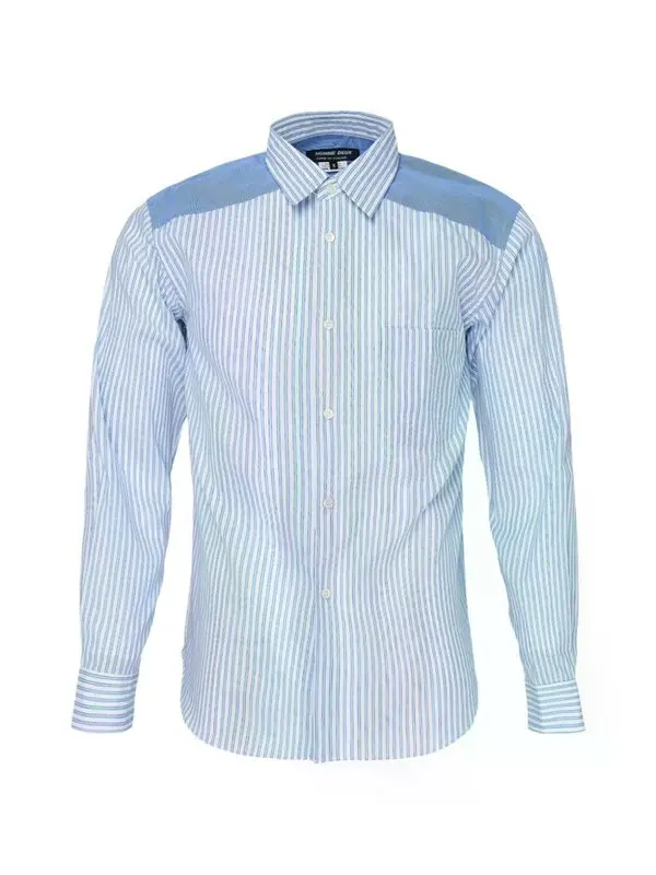 Comme Des Garçons Striped Panelled Shirt