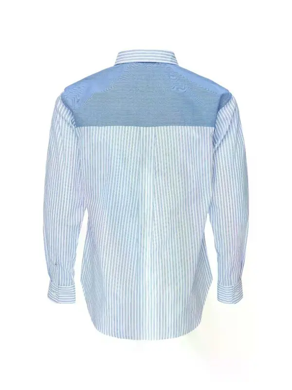 Comme Des Garçons Striped Panelled Shirt