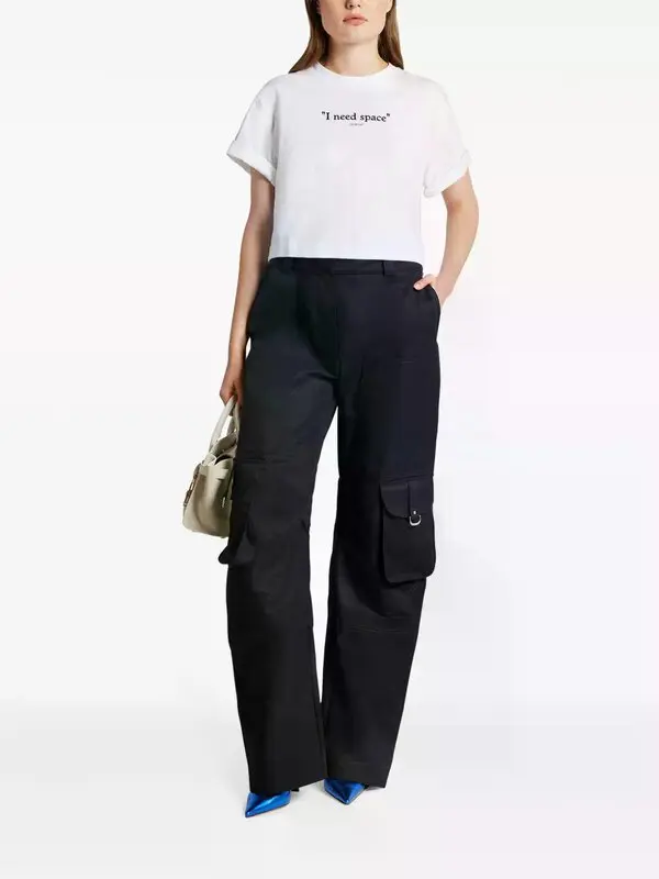 Off-White Straight-leg Cotton Cargo Trousers