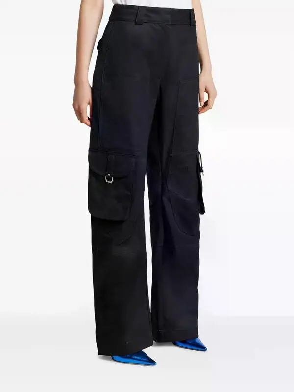Off-White Straight-leg Cotton Cargo Trousers