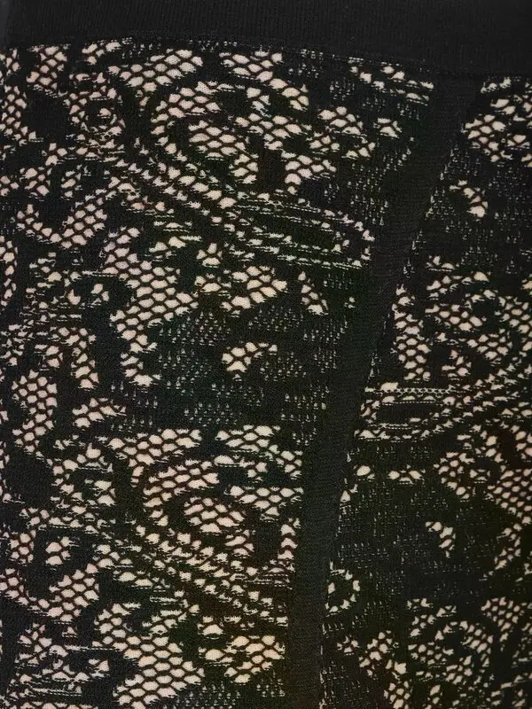 Elisabetta Franchi Lace-pattern Logo-detail Shorts