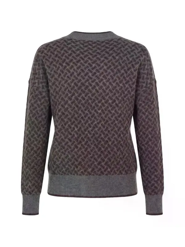 DRUMOHR Geometric-pattern V-neck Sweater