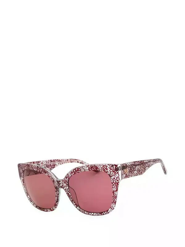 Bebe Lace-print Rectangle-frame Sunglasses