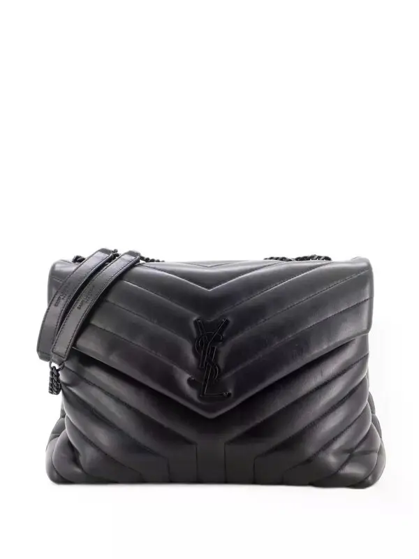 Saint Laurent Loulou Matelasse Chevron Leather Medium Shoulder Bag