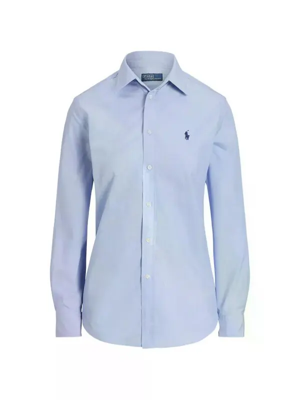 Polo Ralph Lauren Logo-embroidered Cotton Shirt - Blue