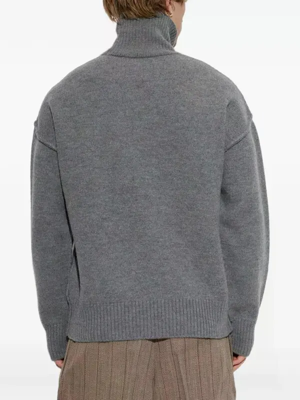 AMI Paris De Coeur Turtleneck Sweater