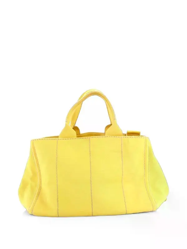 Prada Canapa Convertible Canvas Medium Tote Bag