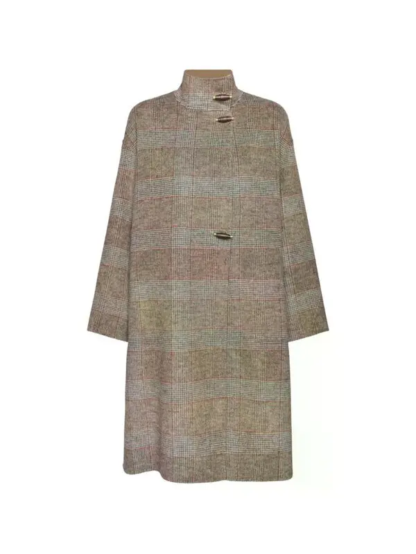 ELENA MIRÒ Check Toggle-fastening Jacket