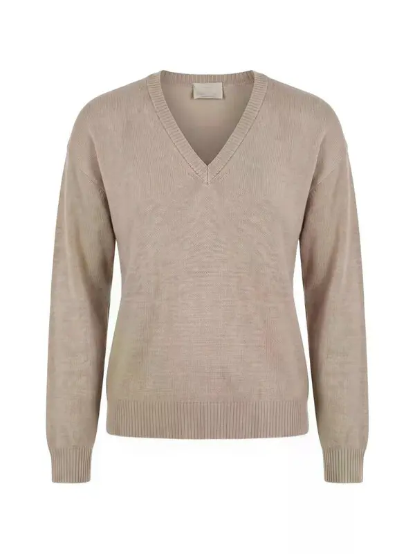 DRUMOHR Fine-knit V-neck Sweater - Brown